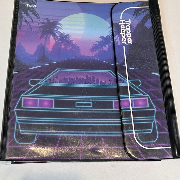 Mead | Office | Mead Trapper Keeper Retro Car Delorean Binder Wone ...